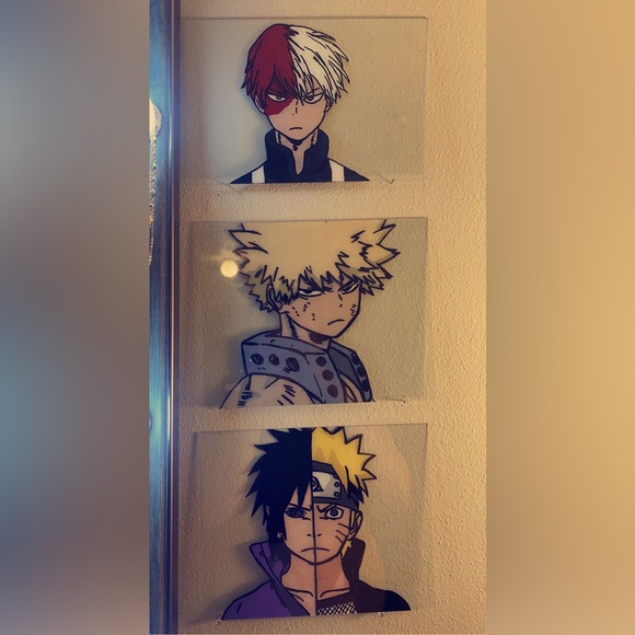 Art | Hand Painted Anime Glass Paintings | Poshmark